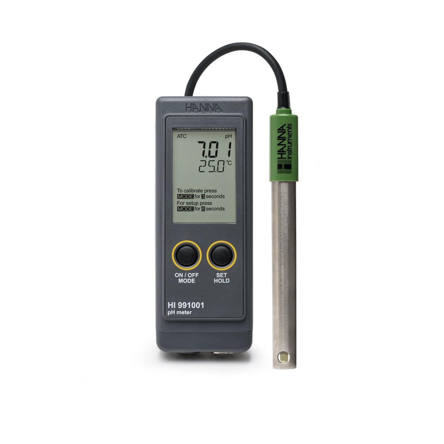 Waterproof Portable PH Meter HANNA HI 991001 | Jomantara Gema Indonesia